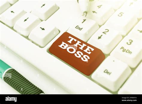 Conceptual Display The Boss Concept Meaning A Person Who Exercises Control Or Authority In The