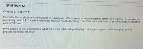 Chapter 5 Problem 11 Consider This Additional