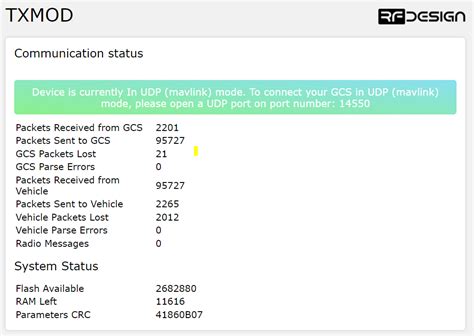 Combined RC And Telemetry On A Single Link TXMod V RFD X TX S GCS Matek H Radios