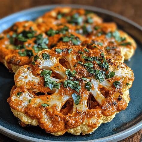Irresistible Cauliflower Steaks With Romesco Sauce And Herbs