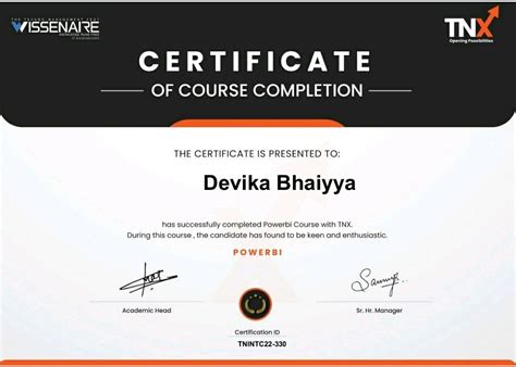 devika bhaiyya on linkedin completed power bi course