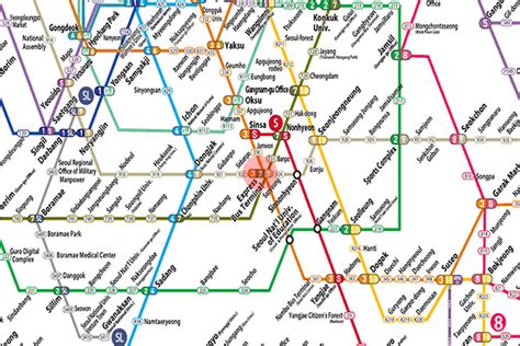 Express Bus Terminal Station Map Seoul Subway