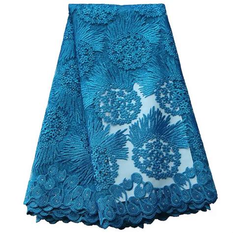 Африканская Кружевная Ткань 5 ярдов высококачественное гипюровое кружево Тюль французская