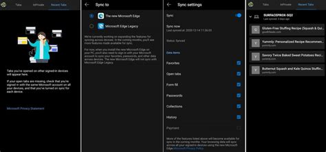 Microsoft Edge порадовал пользователей Windows 10 и Android Добавлена синхронизация вкладок