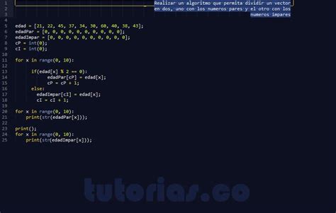 Arrays Python Particionar Vector En Dos