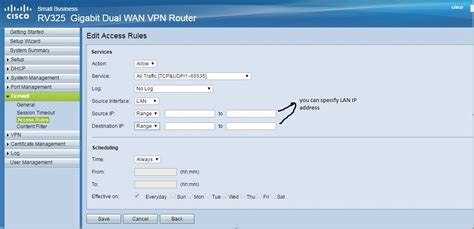 Is There An Inter VLAN Access List Feature On RV Like RV Cisco Community