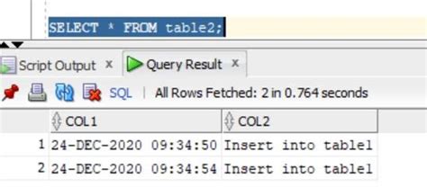Oracle Triggers