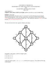 Hw Standard Solution Pdf UNIVERSITY OF MINNESOTA DEPARTMENT OF COMPUTER SCIENCE AND