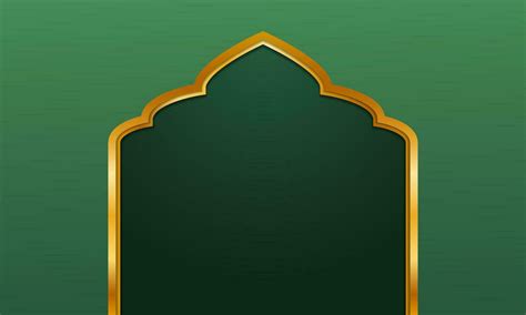 Luxury Blank Islamic Background Golden Mosque Frame Design 36142101
