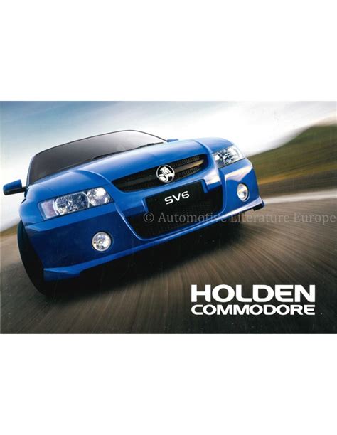 2003 HOLDEN COMMODORE SERIES II BROCHURE ENGLISH