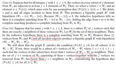 Graph Theory Proof Explanation Of Halls Marriage Theorem