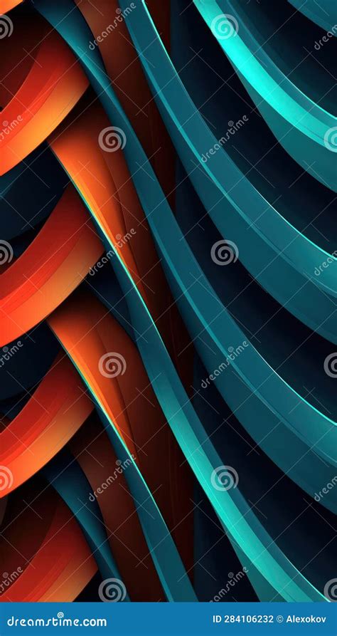 Dynamic Overlapping Lines And Curves Abstract Design Stock