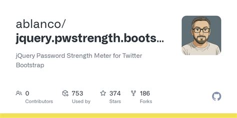 Github Ablancojquerypwstrengthbootstrap Jquery Password Strength Meter For Twitter Bootstrap