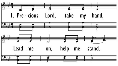 Precious Lord Precious Lord Take My Hand Sheet Music For Piano Mixed