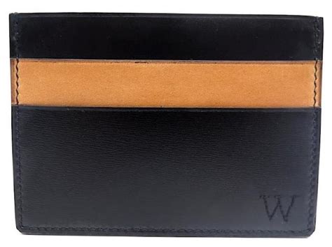 New Jm Weston Card Holder In Black And Brown Leather Black Card Holder Box Ref 715482 Joli Closet
