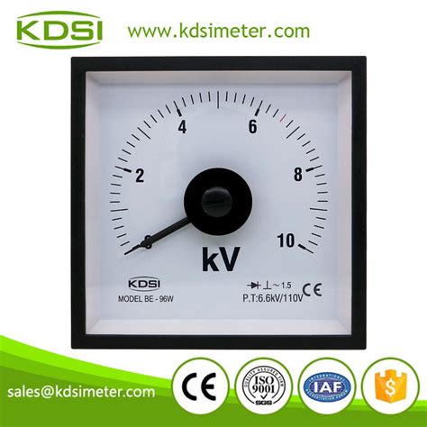Square Type Be 96w Ac10kv 6 6kv 110v Wide Angle Ac Analog Panel Voltmeter Buy Voltmeter Panel