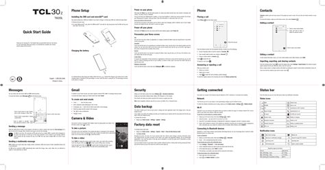 TCL T DL Quick Start Guide User Manual Download TCL Com