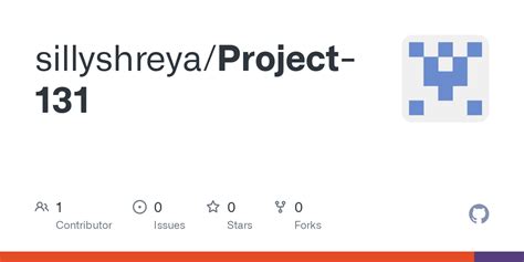 Github Sillyshreya Project 131