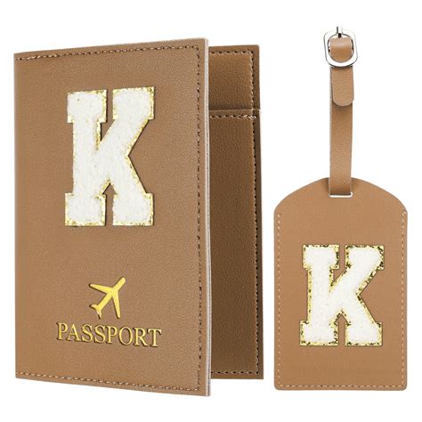 Uxcell Passport Holder For Travel Initial Passport Cover And Luggage