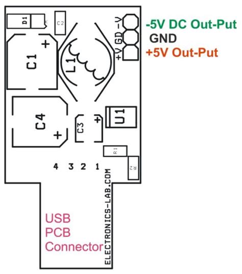 USB To V Voltage DC DC Switching Converter Electronics Lab