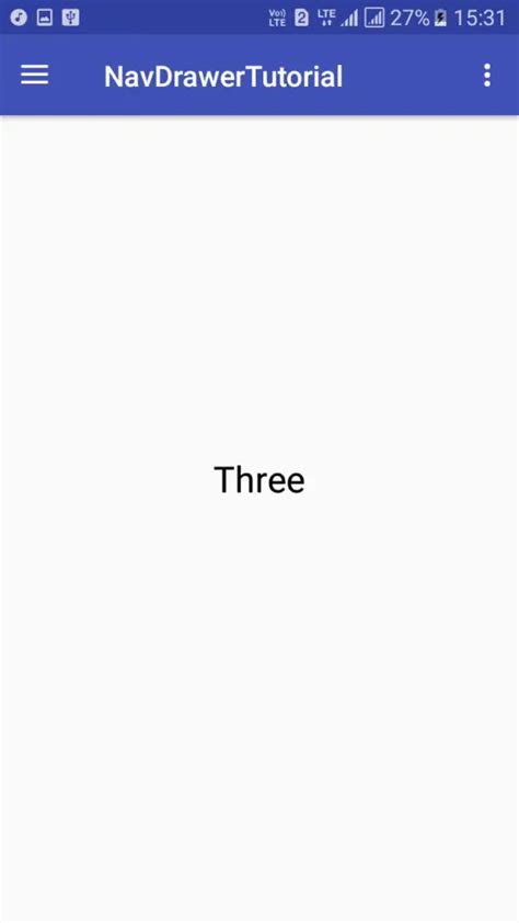 Android Navigation Drawer Tutorial