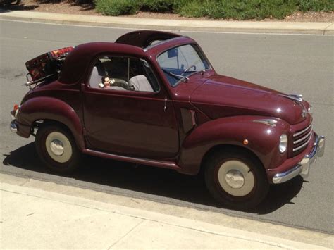 1950 Fiat Topolino 500c Transformable Convertible Restored For Sale