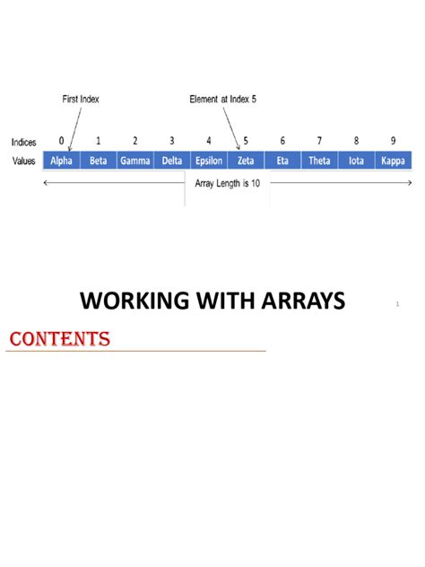 17 Working With Arrays Pdf