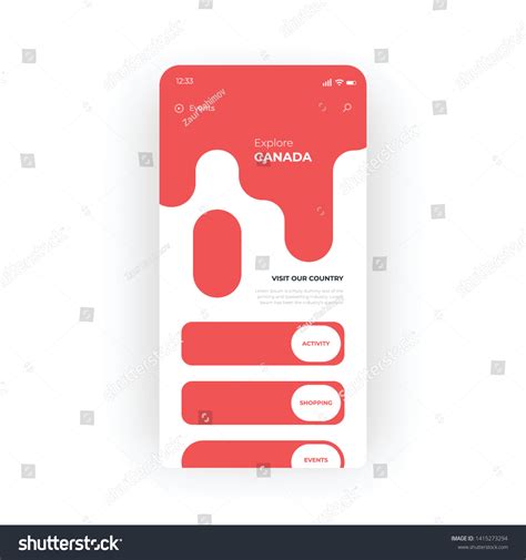 Red Events Ui Ux Gui Screen Stock Vector Royalty Free Shutterstock