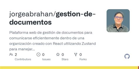 Github Jorgeabrahangestion De Documentos Plataforma Web De Gestión