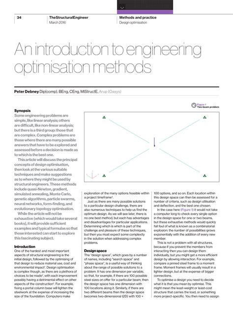 Pdf An Introduction To Engineering Optimisation Methods