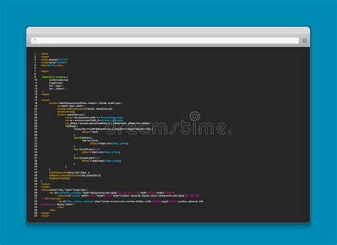 creative illustration of programming html code on computer screen