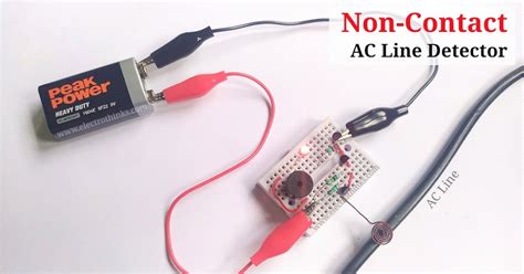 Non Contact Ac Line Detector Using Bc547