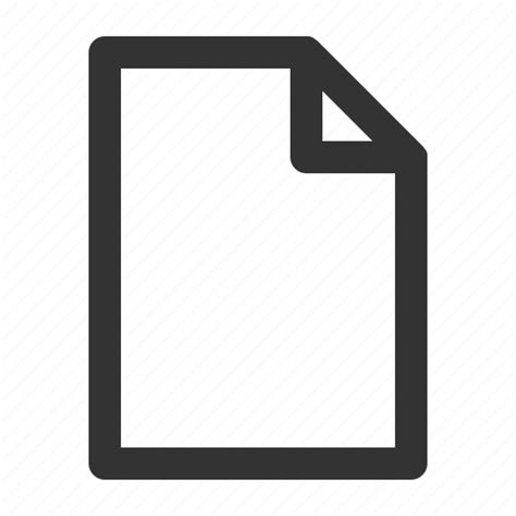 blank document page sheet icon