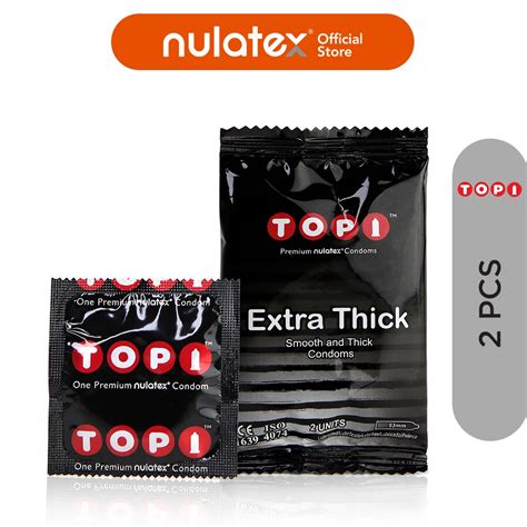 Nulatex Topi Extra Thick Condoms Condom 2 Pcs Kondom Sangat Tebal