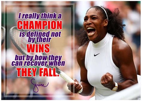 Serena Williams Motivational Poster Quote Inspirational Quotes