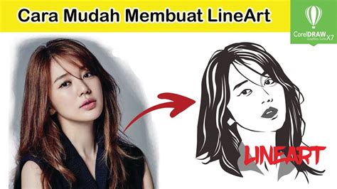 Cara Mudah Membuat LineArt Dengan CorelDraw X7 YouTube