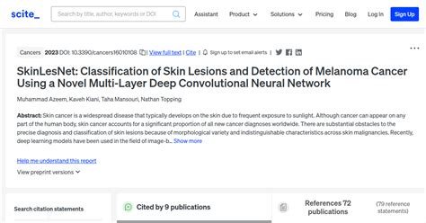 Skinlesnet Classification Of Skin Lesions And Detection Of Melanoma Cancer Using A Novel Multi