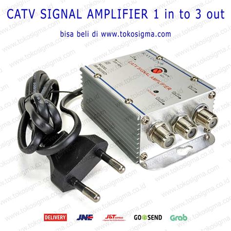 Jual SPLITTER CATV BROADBAND SIGNAL AMPLIFIER 3 PORT 1 IN TO 3 OUT F CONNECTOR Shopee Indonesia