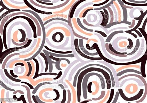 물결 모양의 라인을 가진 추상적인 기하학적 패턴입니다 배경 낙서 줄무늬 디자인입니다 원활한 벡터 배경입니다 곡선에 대한 스톡 벡터 아트 및 기타 이미지 Istock