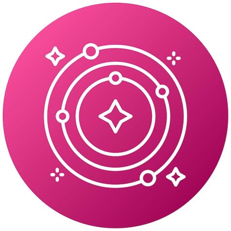 Premium Vector Space Orbit Icon Style