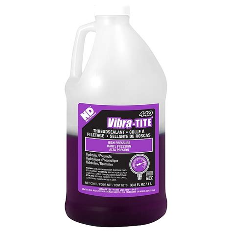 Vibra Tite Pipe Thread Sealant 440 Purple Liquid 33 8 Fl Oz Bottle