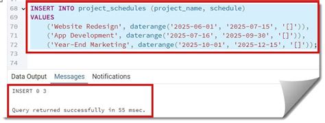 Postgres Generate Date Range