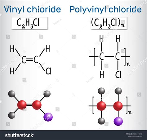 23 Vector Polyvinyl Chloride Pvc Vinyl Chloride Monomer Molecule