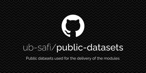 Github Ub Safipublic Datasets This Repository Contains The Public Datasets Used For The