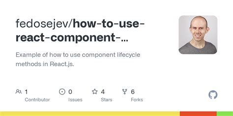 Github Fedosejev How To Use React Component Lifecycle Methods