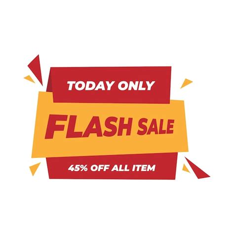 Premium Vector Flash Sale Icon For Quick Promotion