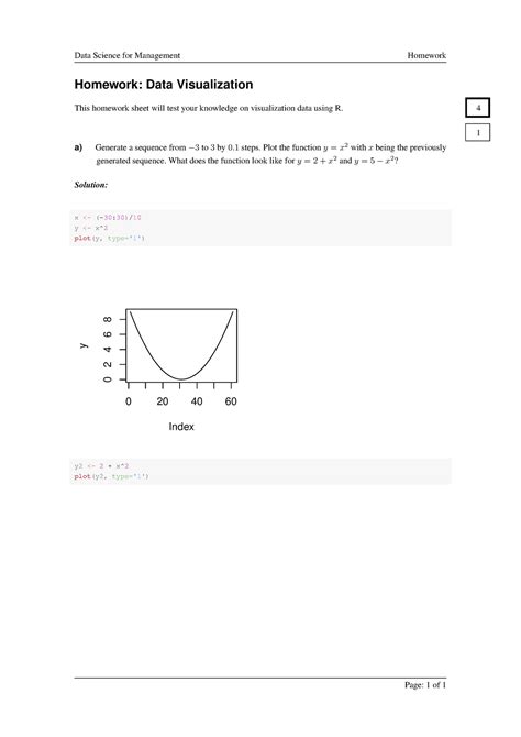 Homework Data Visualization Answers Homework Data Visualization This