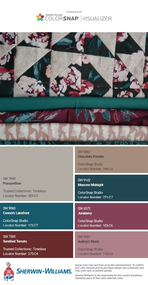 I Just Created This Color Palette With The Sherwin Williams Colorsnap