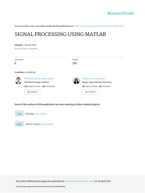 Dsp With Matlab Pdf Pdf Wavelet Digital Signal Processing