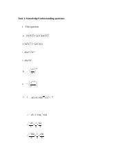 Function Unit 1 Docx Task 1 Knowledge Understanding Questions 1 A First Question 3a4b3 2